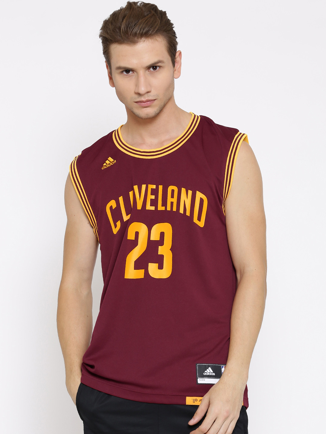 Buy ADIDAS Maroon INT Replica Printed NBA Jersey - Tshirts for Men ...