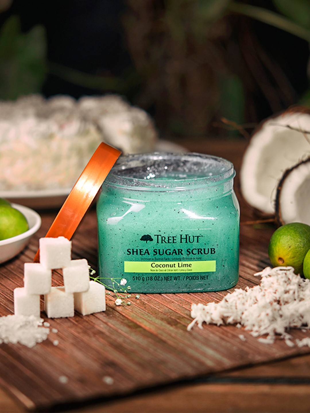 Buy Tree Hut Coconut Lime Shea Sugar Scrub - Body Scrub And Exfoliator ...