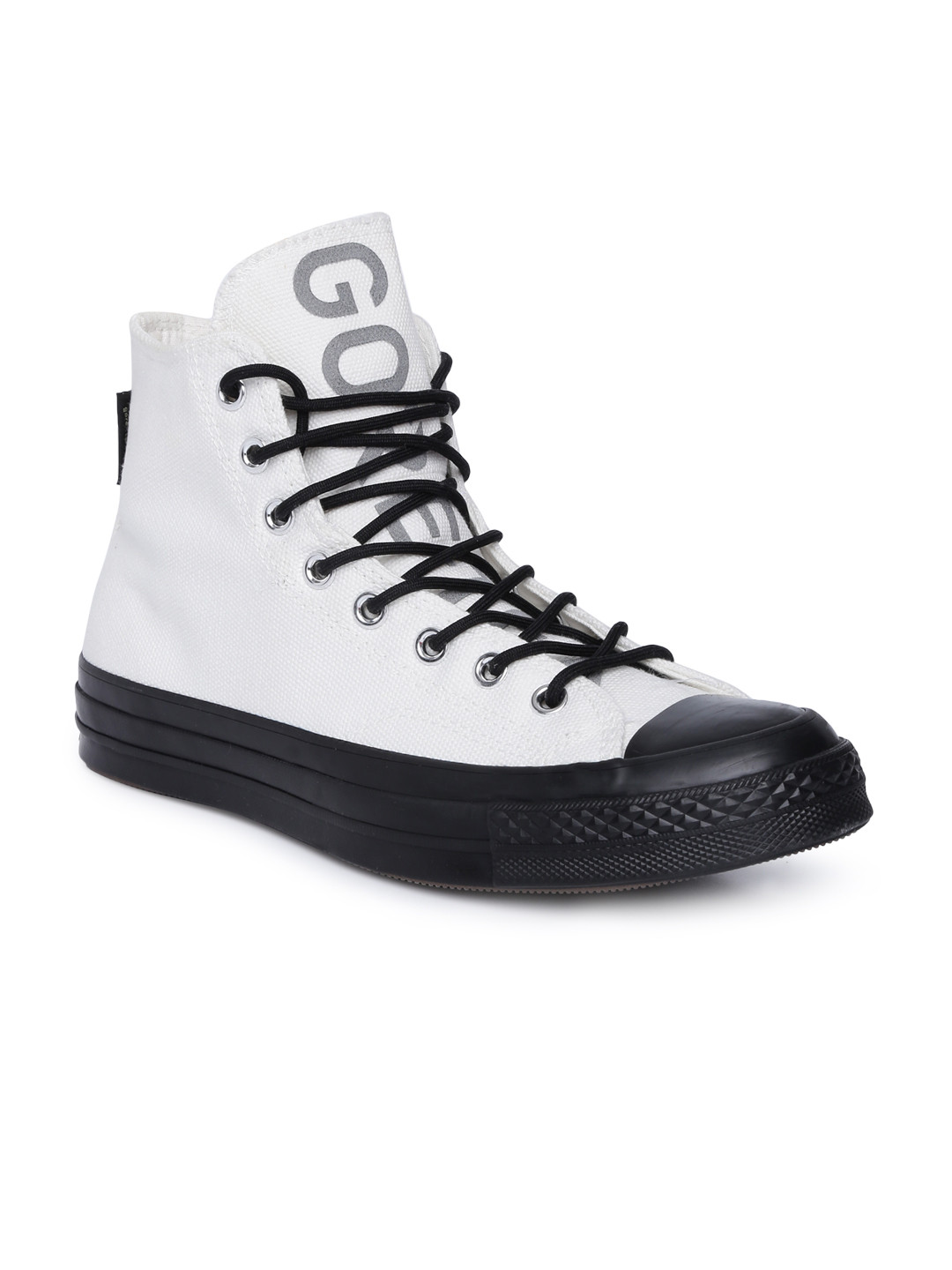 Buy Converse Unisex White Solid High Top Flat Boots - Boots for Unisex ...