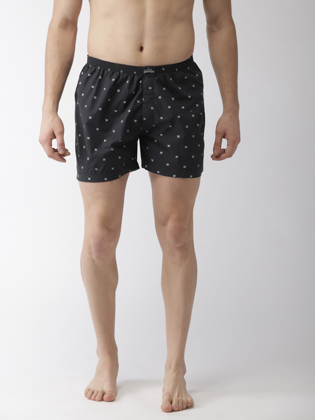 Buy Mast & Harbour Men Navy Blue Printed Pure Cotton Boxers SHORTS 2 DK ...