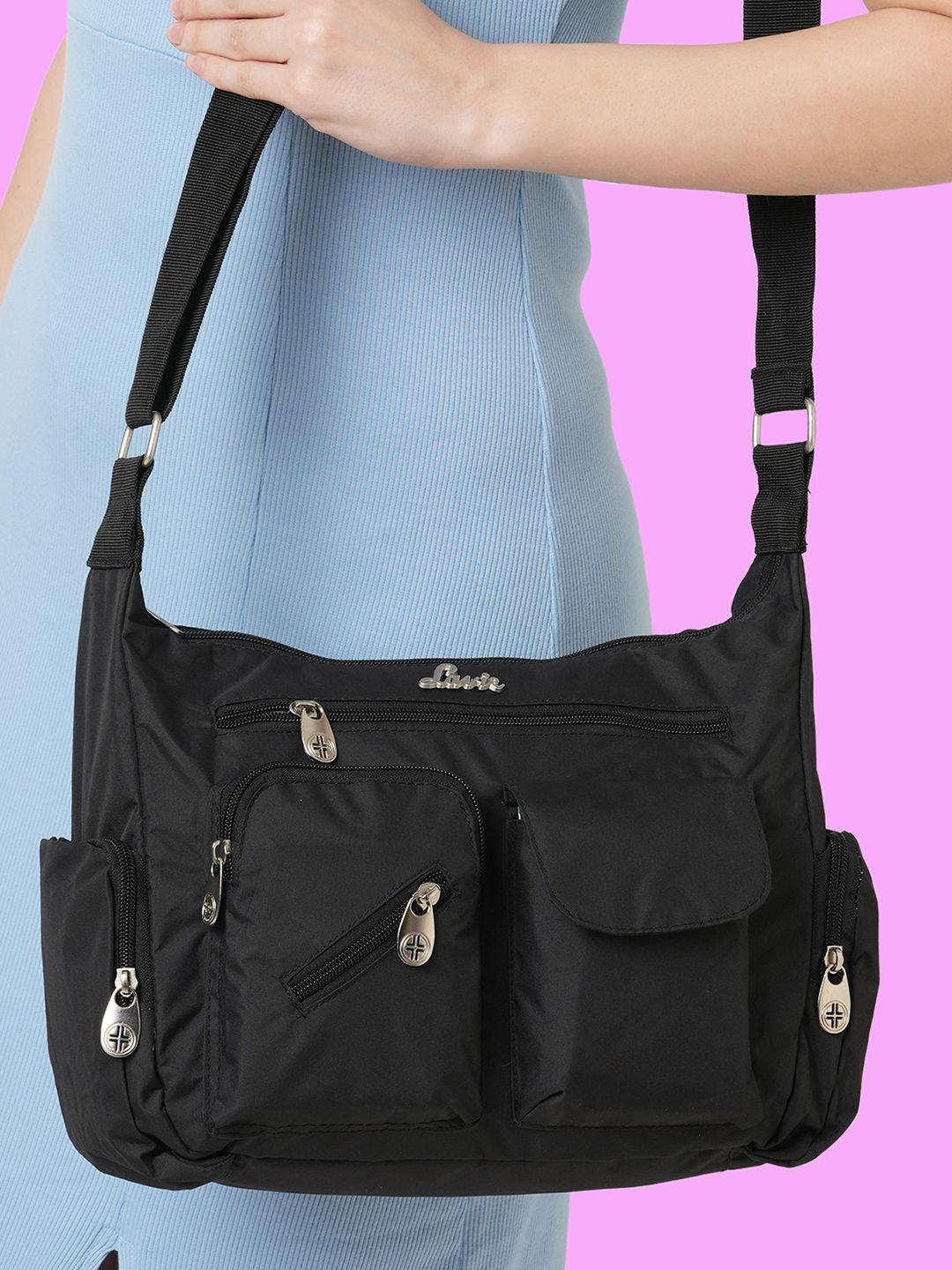 Buy Lavie Women Black Cleo Shoulder Handbag - Handbags for Women ...