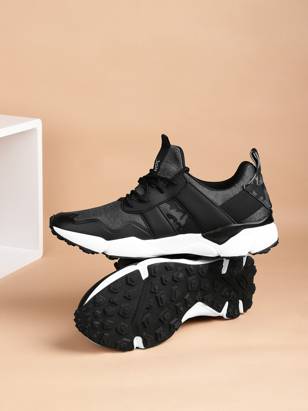 Buy HRX By Hrithik Roshan Men Black Urban Outdoor Running Shoe - Sports ...