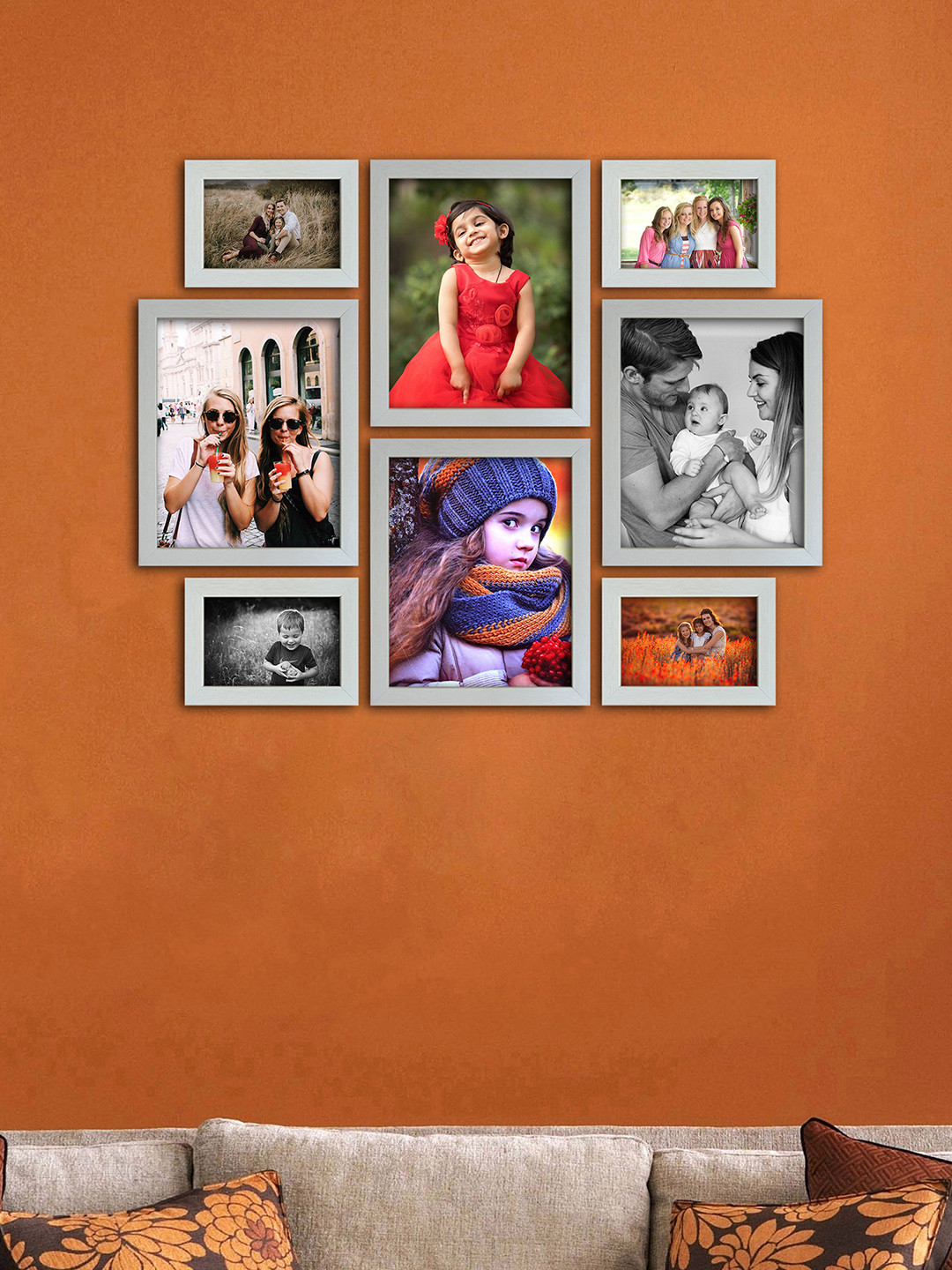 Buy RANDOM Set Of 8 Photo Frames - Photo Frames for Unisex 8078725 | Myntra