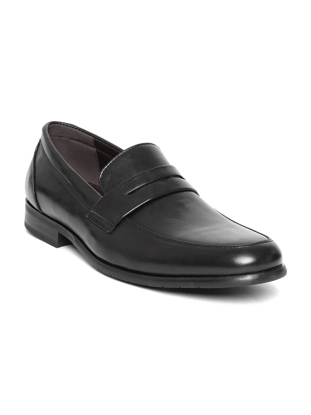 Buy Harvard Men Black Solid Formal Loafers - Formal Shoes for Men ...