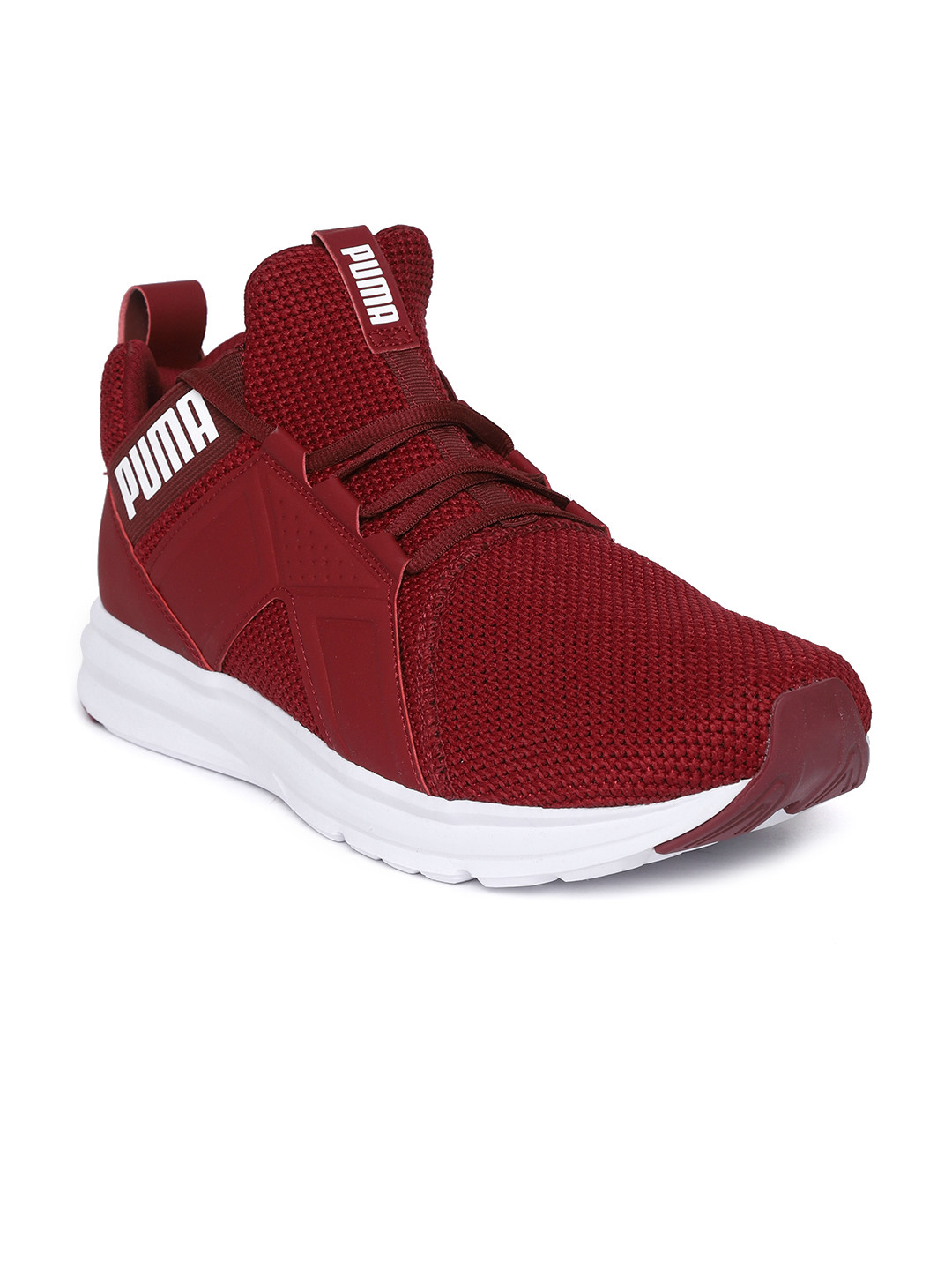 Buy Puma Men Maroon Enzo Weave Running Shoes - Sports Shoes for Men ...