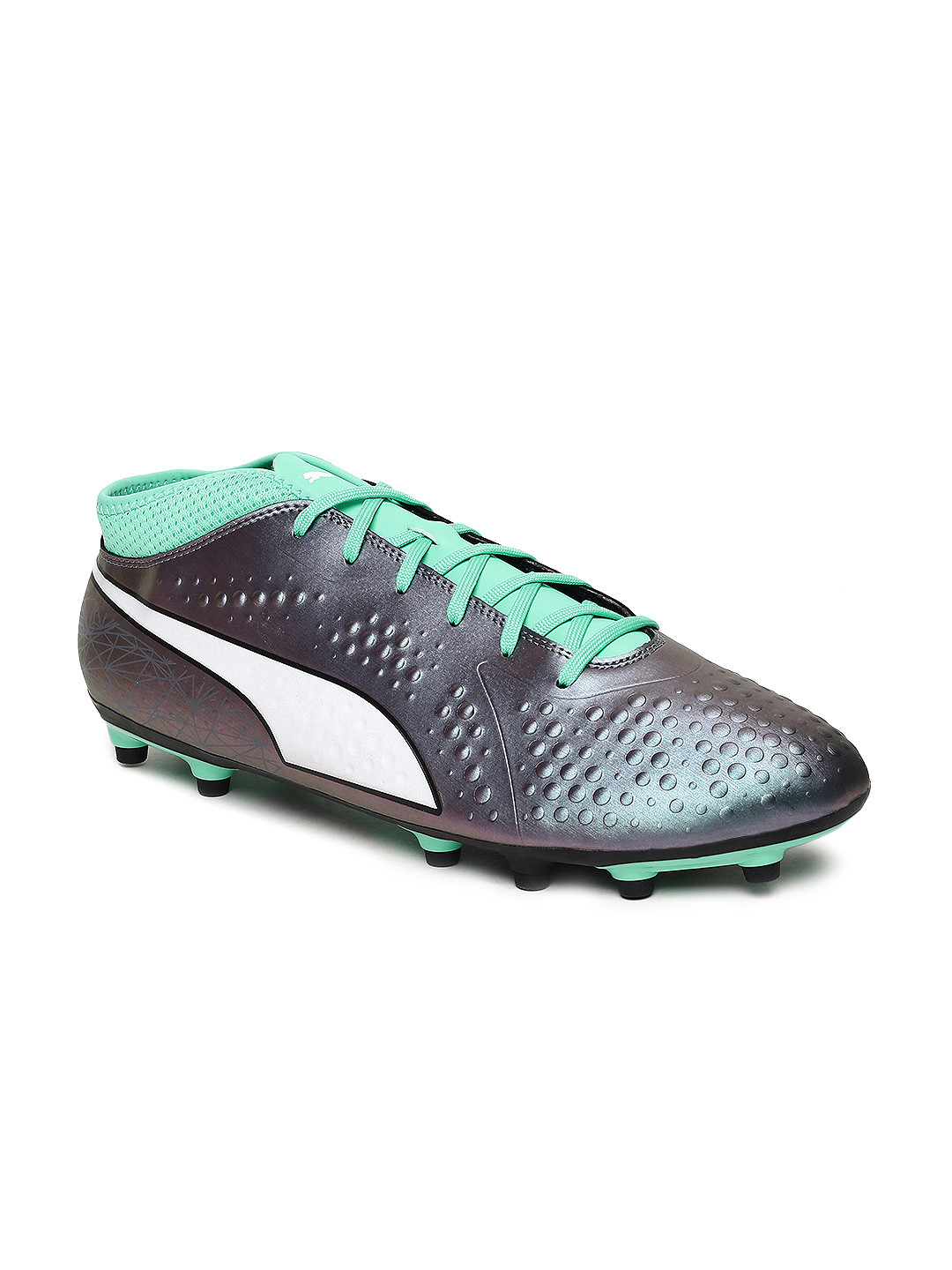 Buy Puma Men Silver Toned ONE 4 IL Football Shoes - Sports Shoes for ...