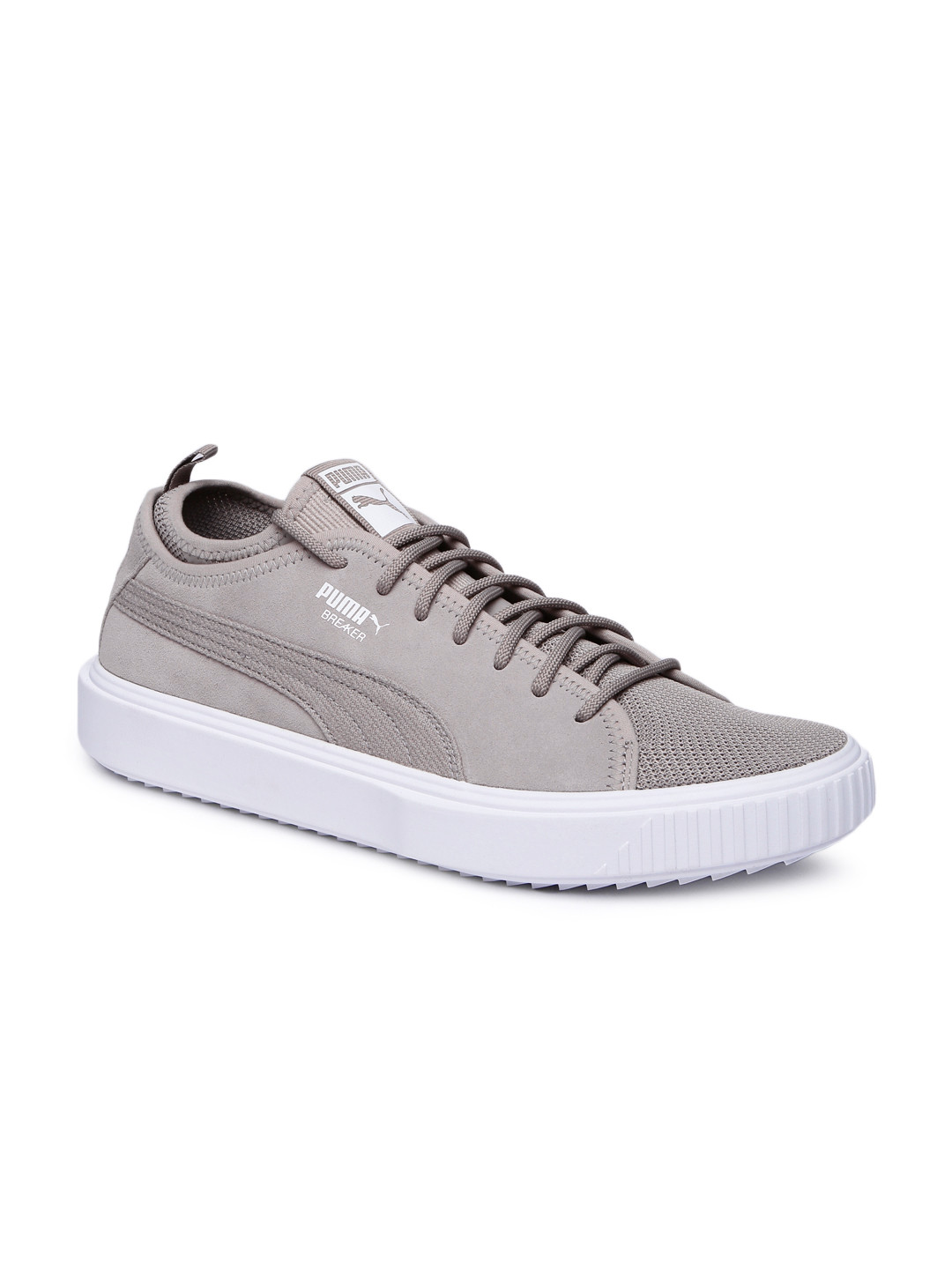Buy Puma Unisex Grey Breaker Mesh Suede Sneakers - Casual Shoes for ...