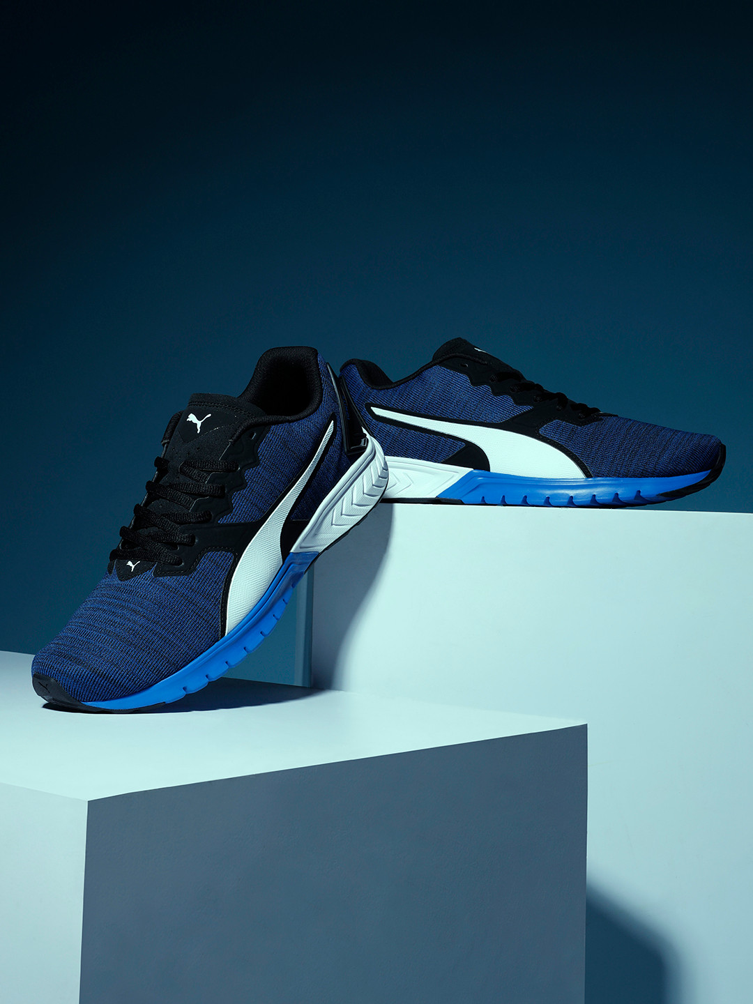 Buy Puma Men Blue IGNITE Dual NM Running Shoes - Sports Shoes for Men ...