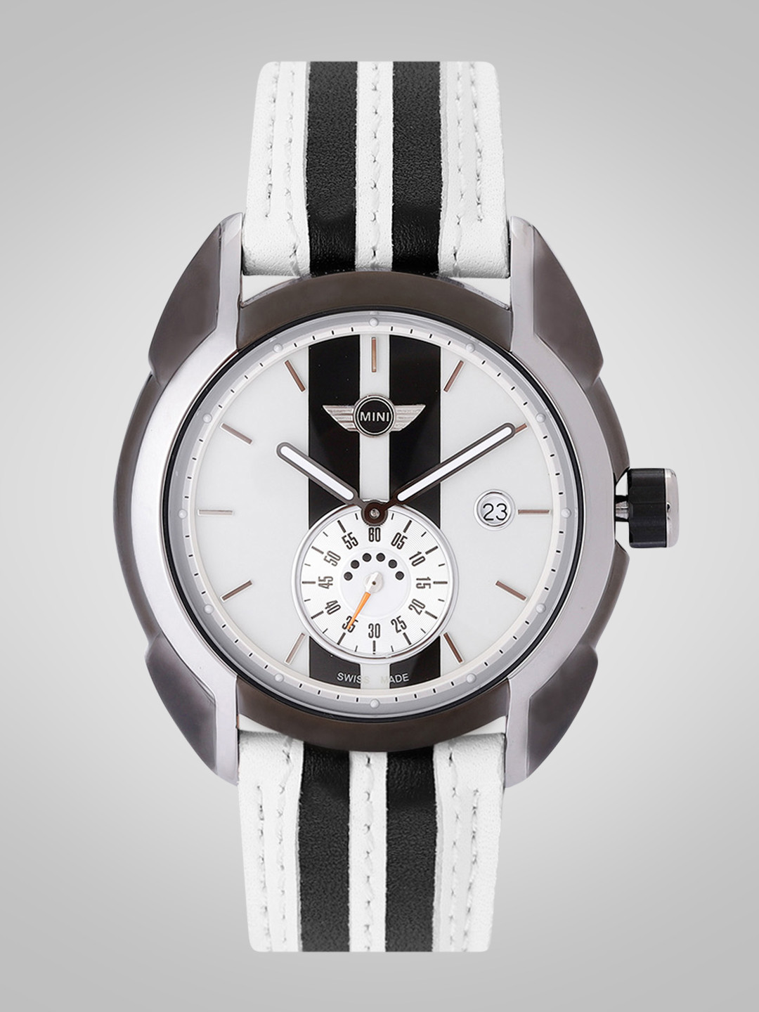 Buy MINI Men White & Black Chronograph Analogue Watch MINI72 - Watches ...
