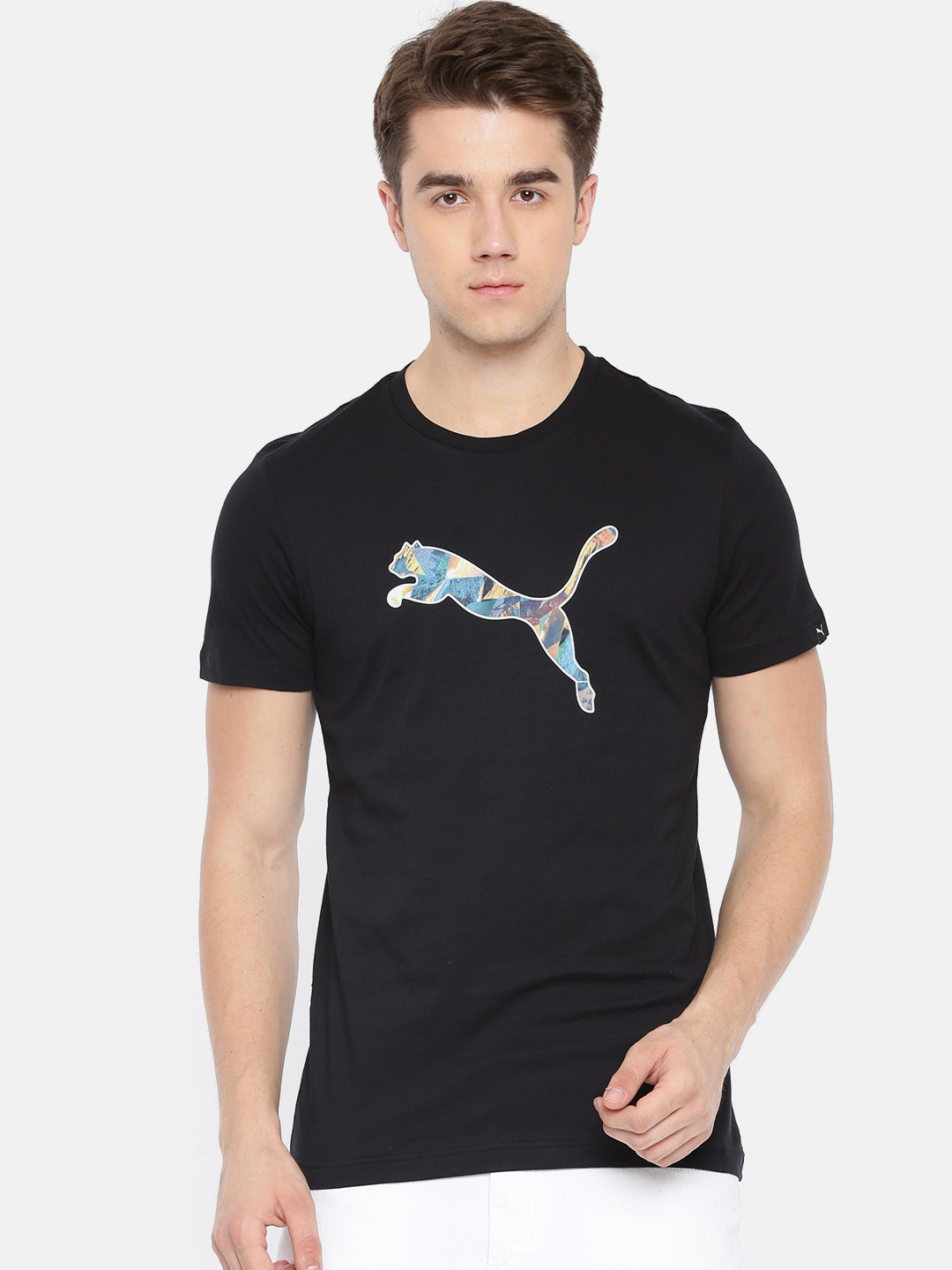 Buy Puma Men Black Printed T Shirt - Tshirts for Men 8127399 | Myntra