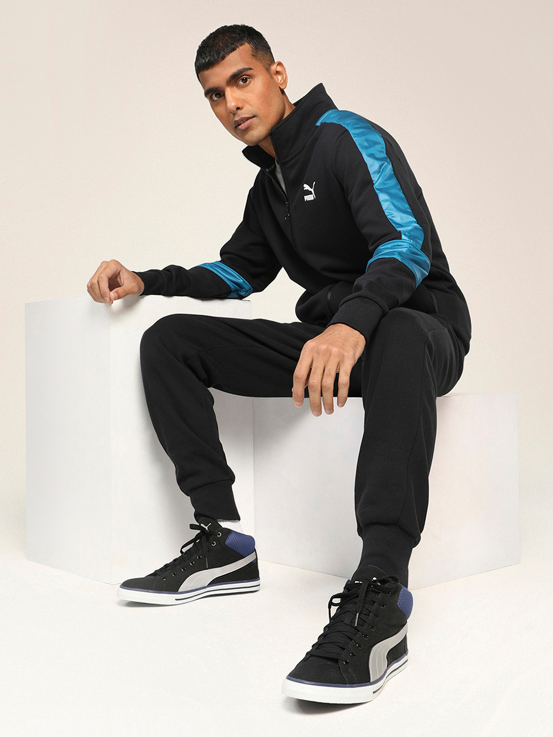 Buy Puma Men Black Delta Mid NU Mid Top Sneakers - Casual Shoes for Men ...