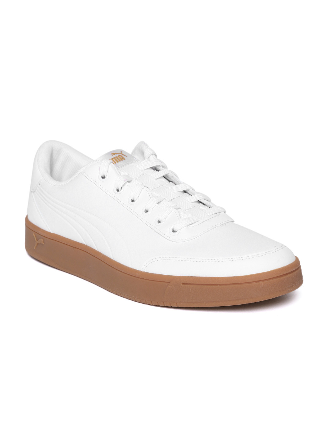 Buy Puma Unisex White Court Breaker Mono Leather Sneakers - Casual ...