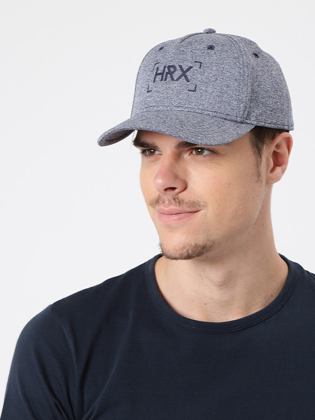 Buy HRX By Hrithik Roshan Men Blue Solid Training UV Guard & Dry Fit ...