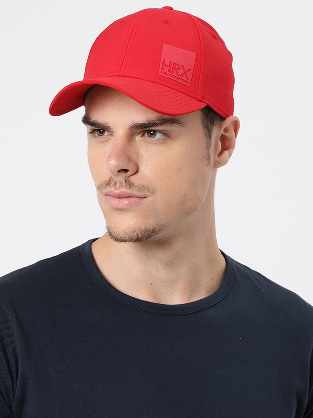 Buy HRX By Hrithik Roshan Men Red Solid Training UV Guard, Flexible Fit ...