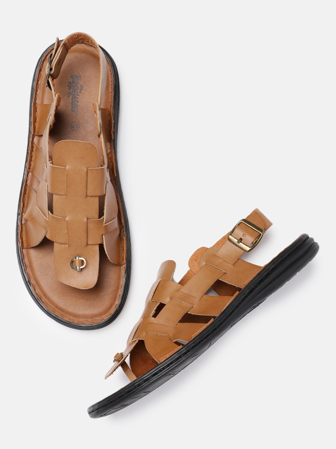 Buy Roadster Men Tan Sandals - Sandals for Men 8221599 | Myntra