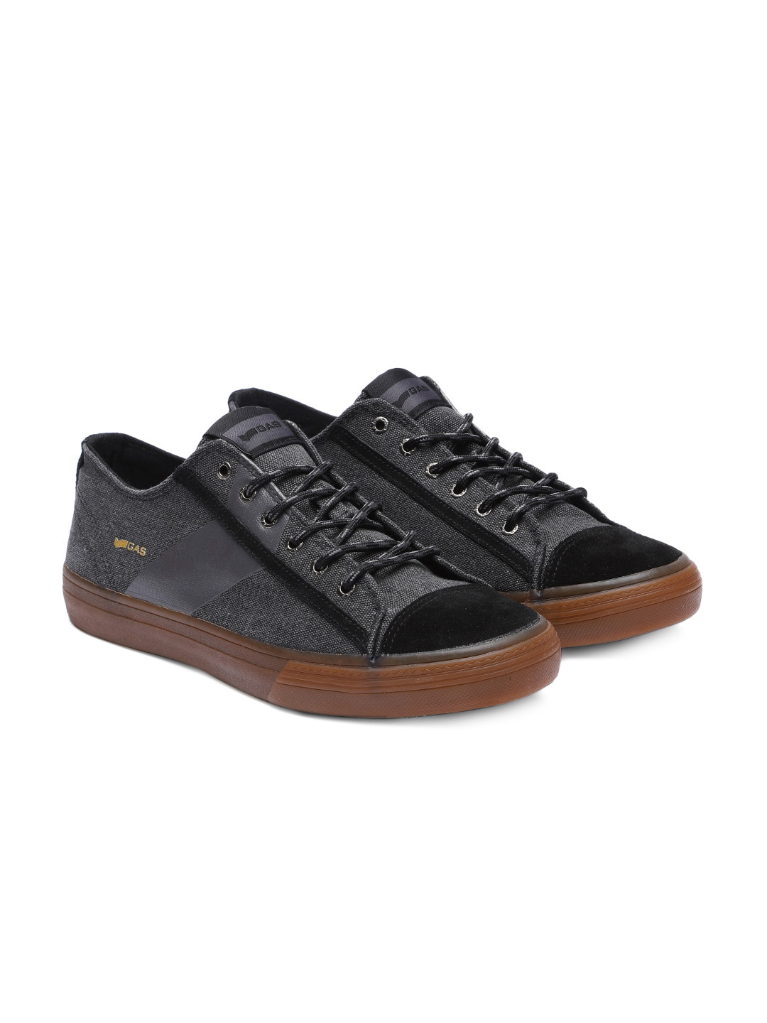 Buy GAS Men Black Sneakers - Casual Shoes for Men 8221837 | Myntra