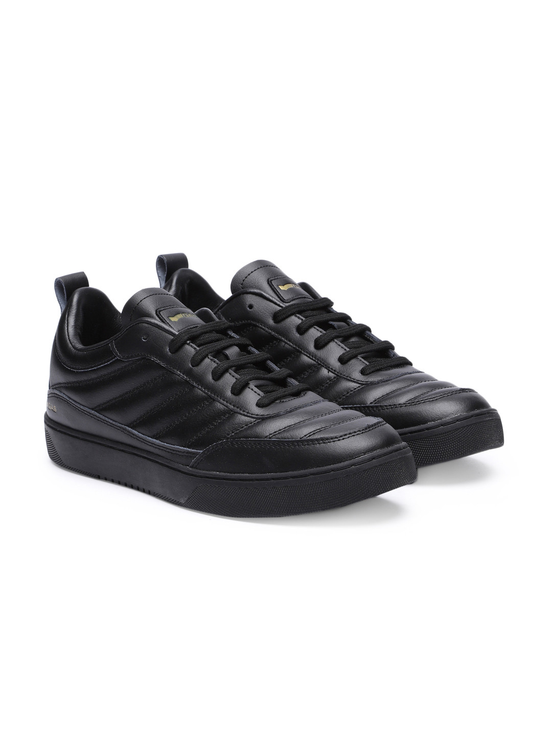 Buy GAS Men Black Leather Sneakers - Casual Shoes for Men 8221847 | Myntra