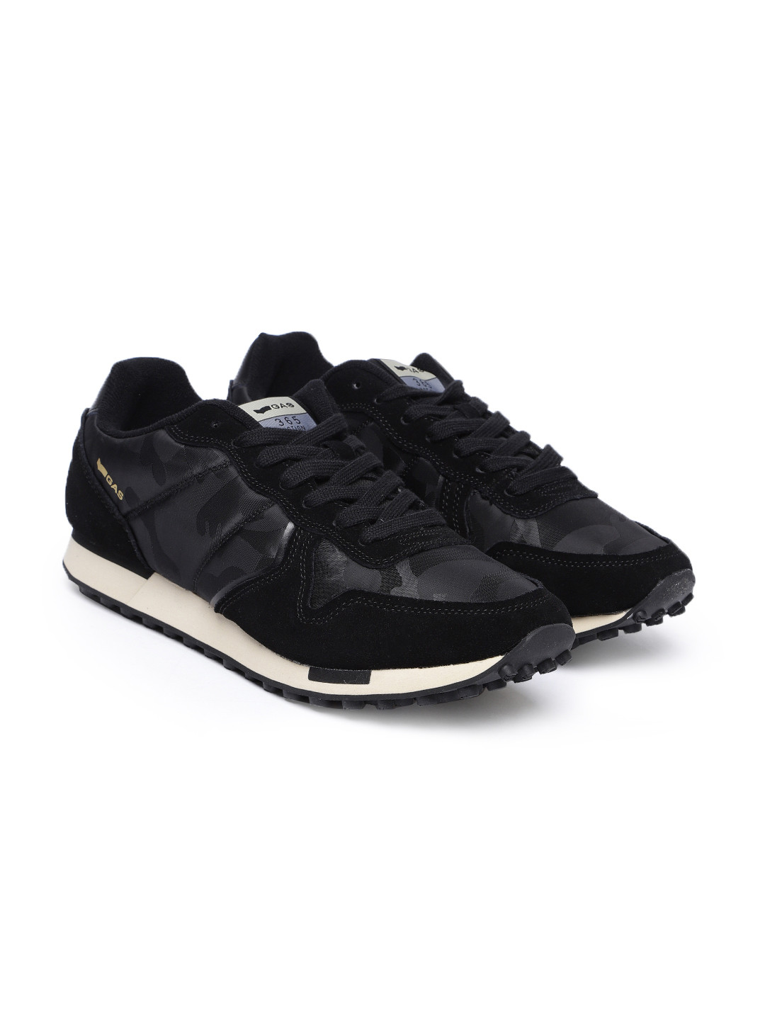 Buy GAS Men Black Sneakers - Casual Shoes for Men 8221871 | Myntra