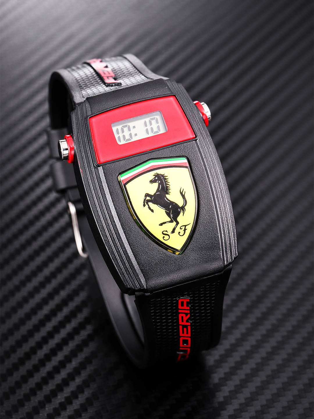 Buy SCUDERIA FERRARI Boys Black Digital Watch 810012 - Watches for Boys ...