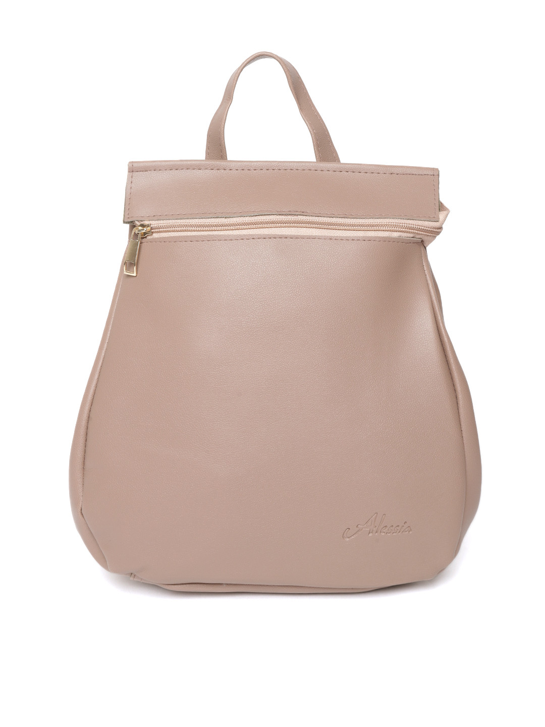 Buy Alessia74 Women Dusty Pink Solid Backpack - Backpacks for Women ...