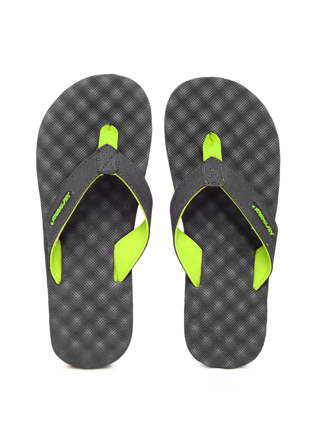 Buy Solethreads Men Black Textured Flip Flops - Flip Flops for Men ...