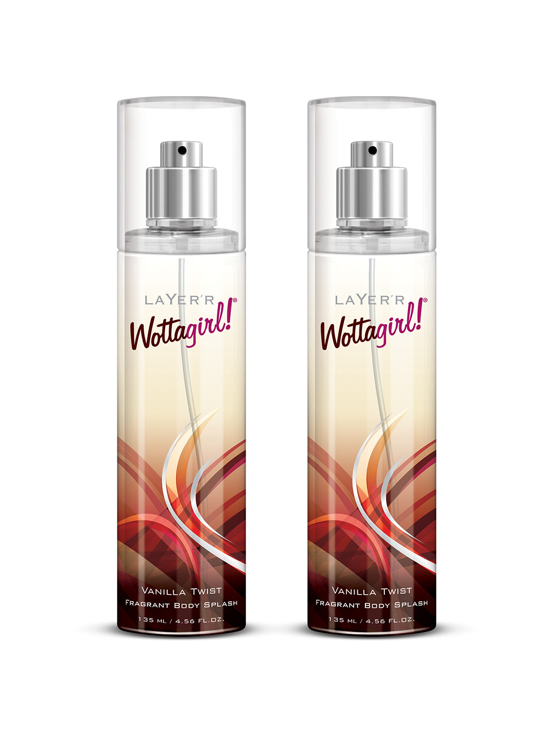 Buy Layerr Wottagirl Set Of 2 Vanilla Twist Fragrant Body Splash 135 Ml ...