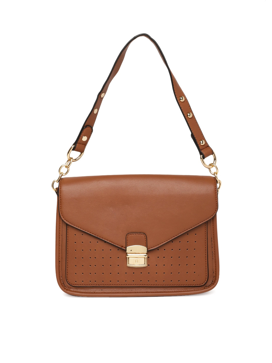 Buy CODE By Lifestyle Brown Solid Handheld Bag - Handbags for Women ...