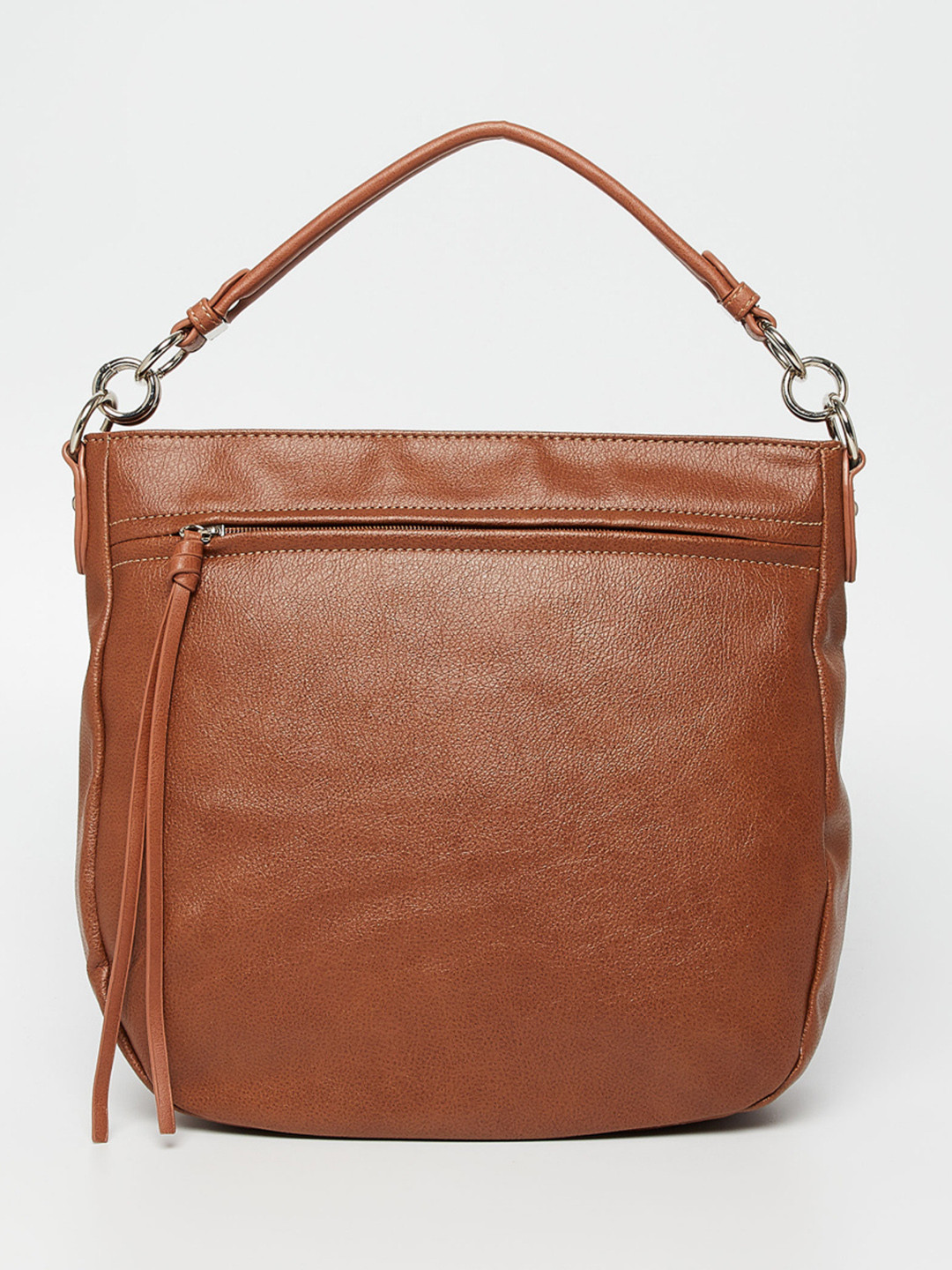 Buy Ginger By Lifestyle Brown Solid Hobo Bag - Handbags for Women ...