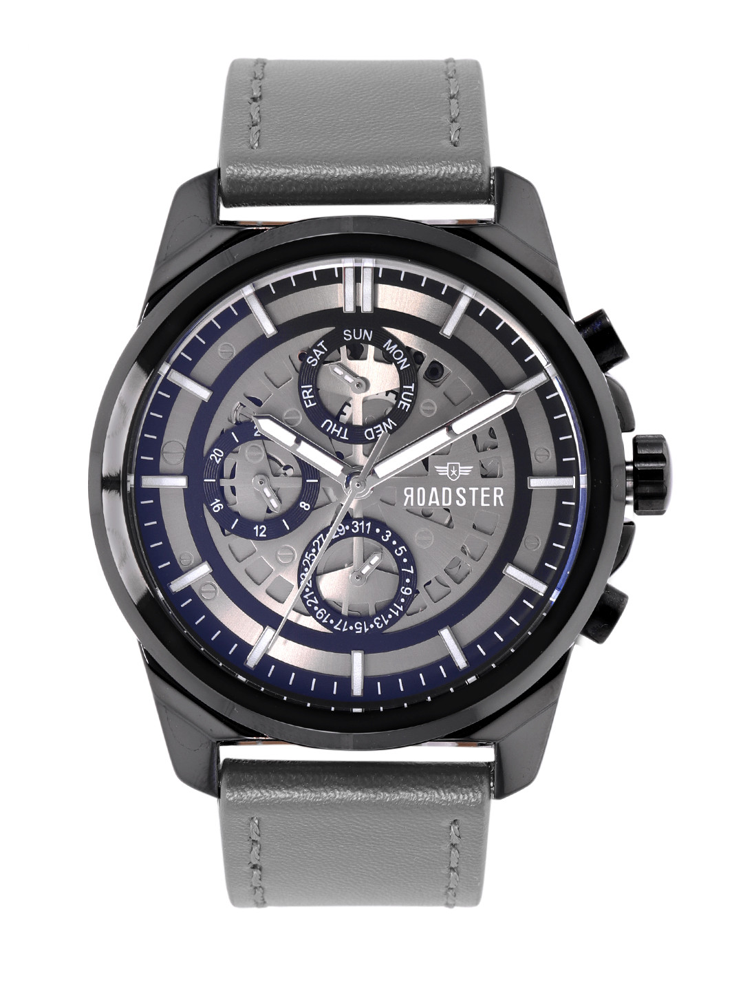 Buy Roadster Men Leather Straps Analogue Chronograph Watch MFB PN ...