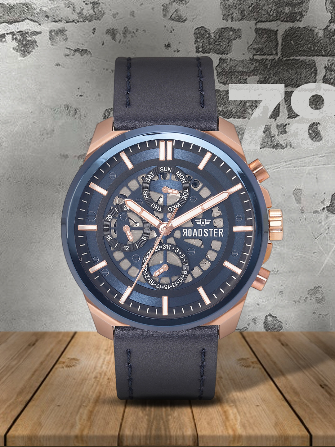 Buy Roadster Men Navy Blue Analogue Watch MFB PN NF9129 - Watches for ...