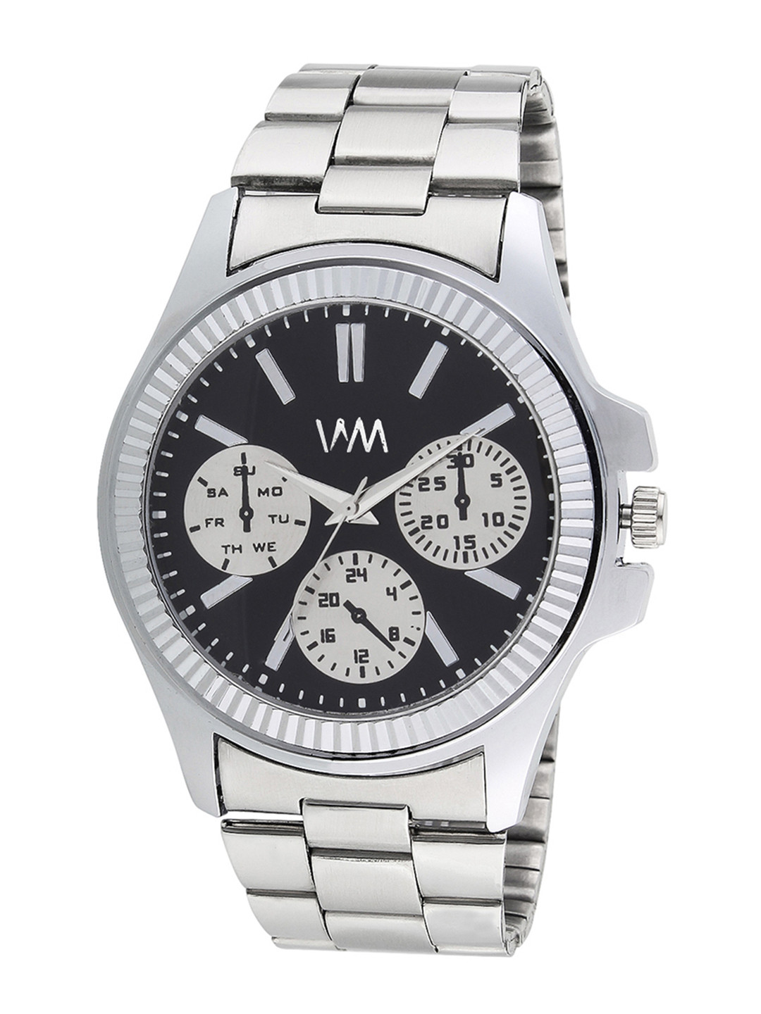 Buy WM Men Black & Silver Toned Analogue Watch WMAL 346 Mrp - Watches ...