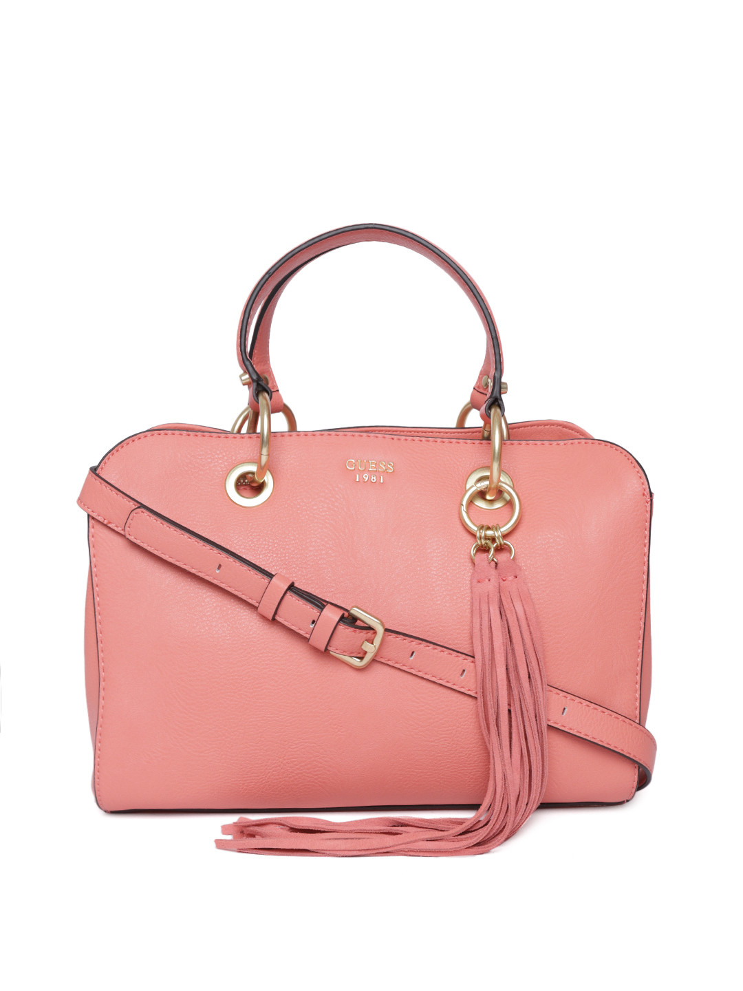 Buy GUESS Pink Tasselled Handheld Bag - Handbags for Women 8381547 | Myntra