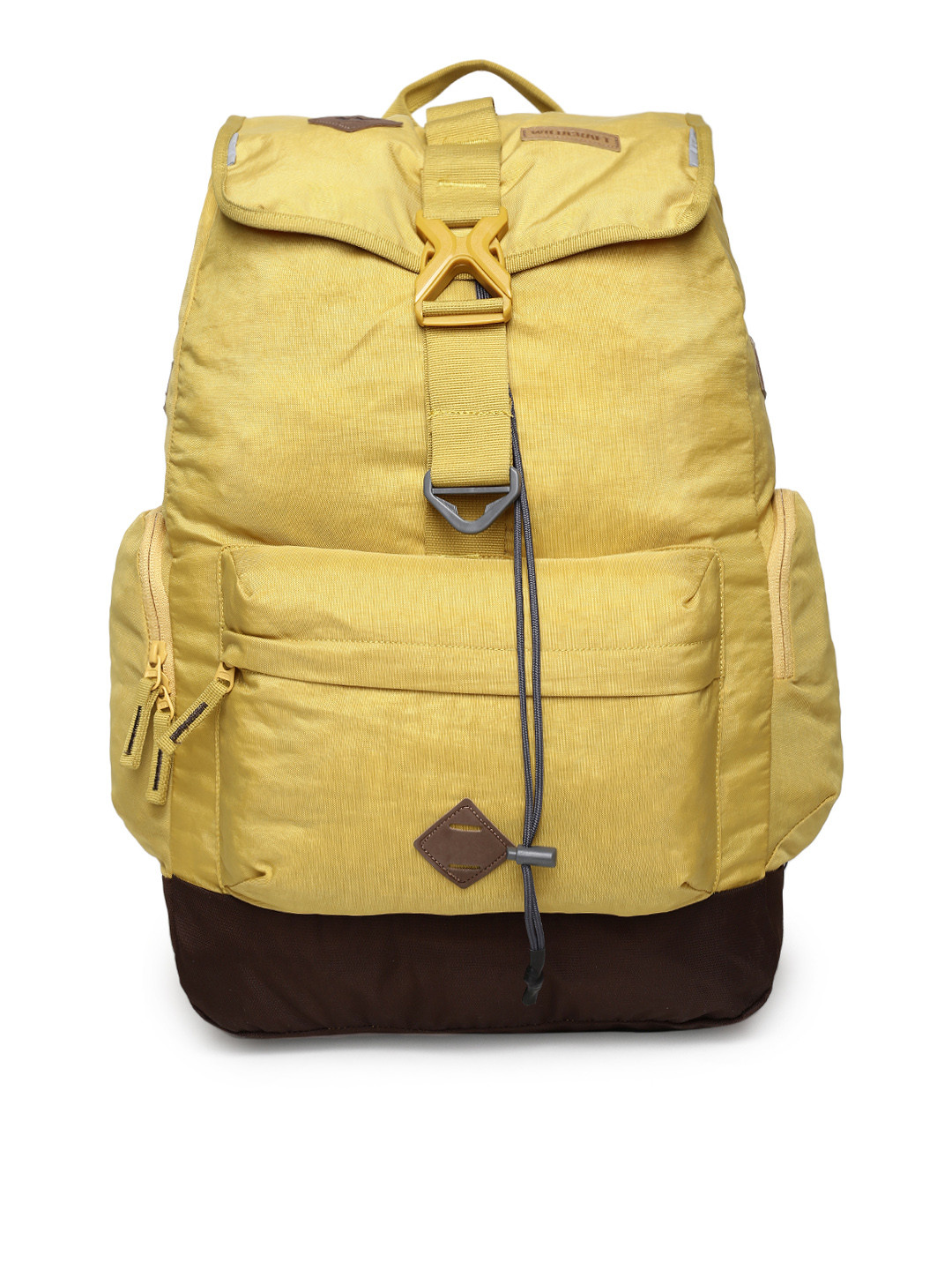 Buy Wildcraft Unisex Yellow Solid Backpack - Backpacks for Unisex ...
