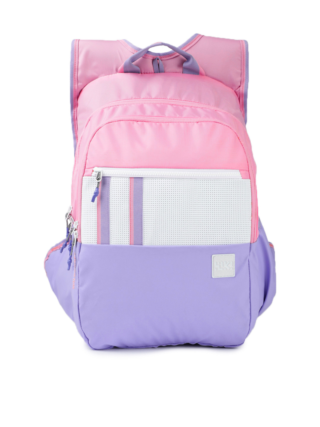 Buy Wildcraft Girls Pink & Purple Colourblocked Wiki Girl 1 Backpack ...
