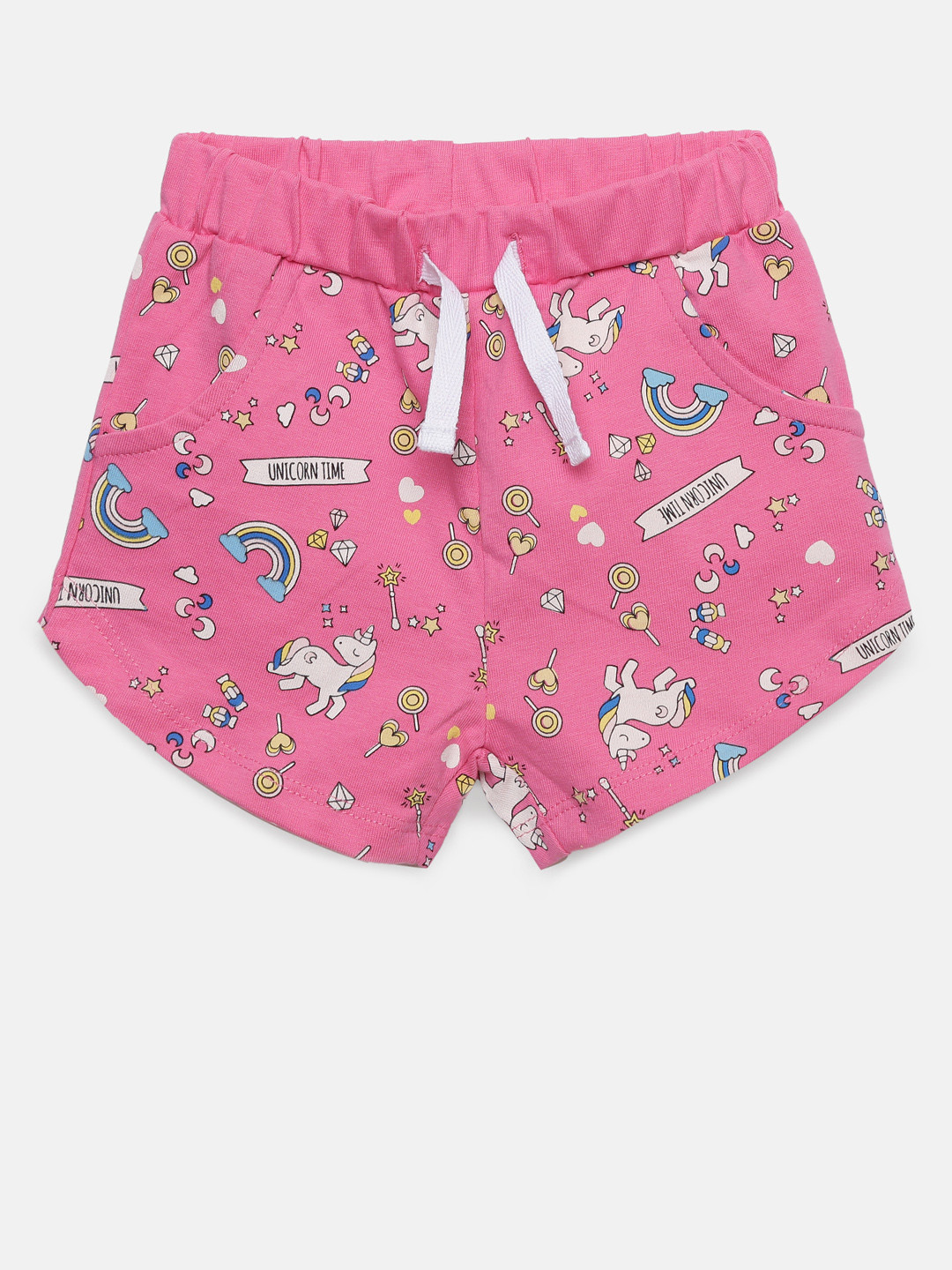 Buy Juniors By Lifestyle Girls Pink Printed Regular Shorts - Shorts for ...