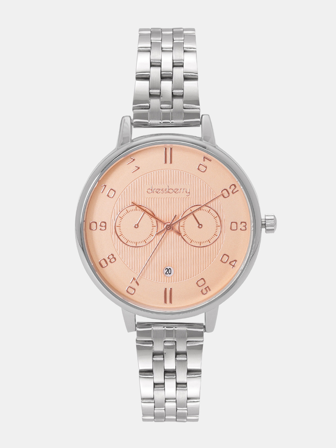 Buy DressBerry Women Peach Coloured Analogue Watch MFB PN WTH - Watches ...