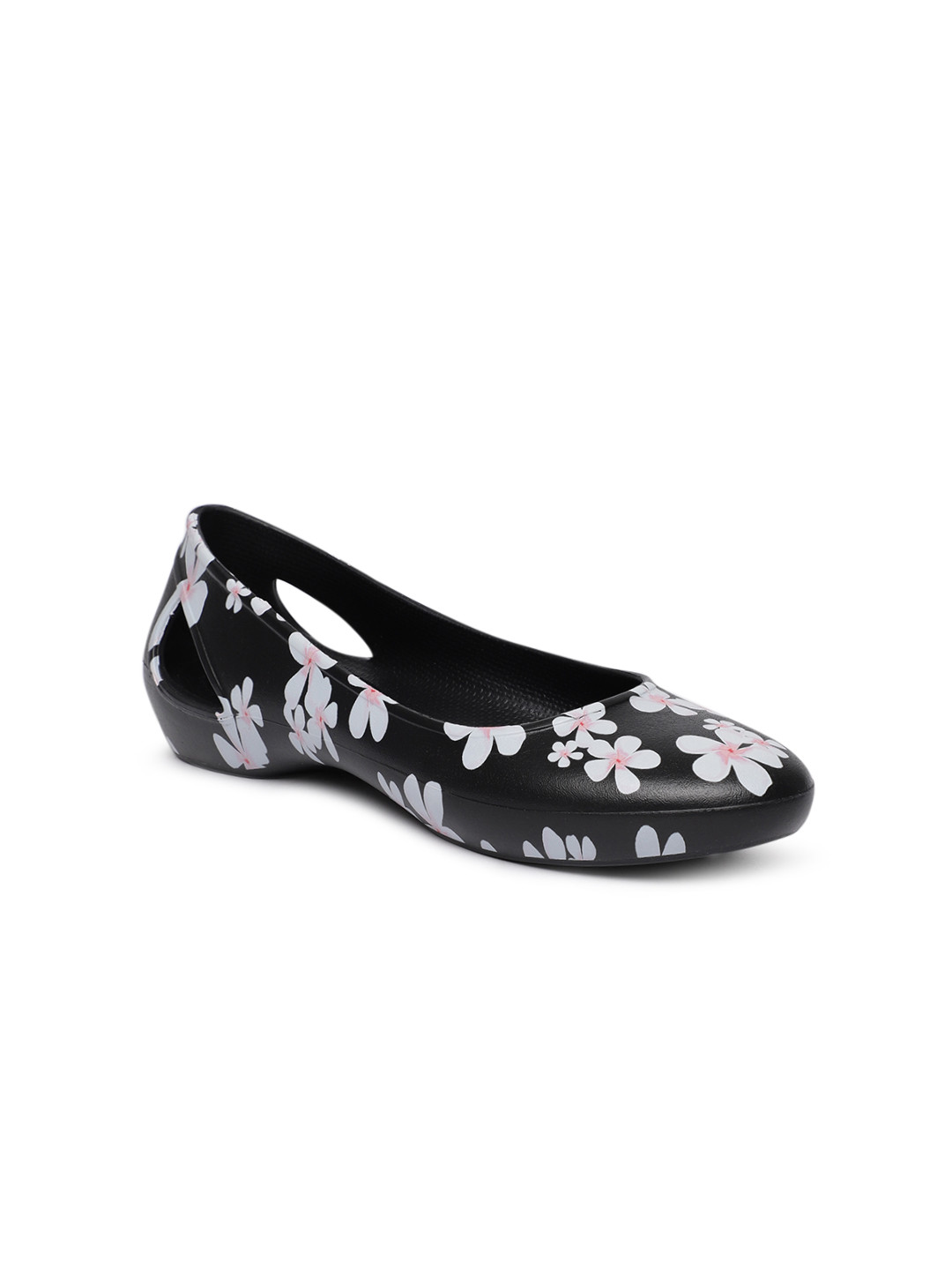 Buy Crocs Women Black Printed Ballerinas - Flats for Women 8448941 | Myntra