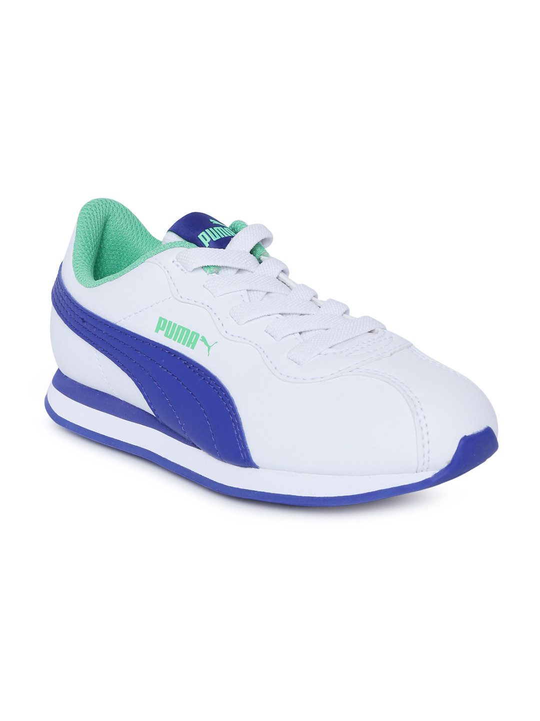 Buy Puma Kids White Leather Turin II AC PS Sneakers - Casual Shoes for ...