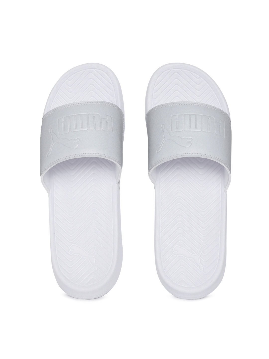 Buy Puma Unisex Grey Solid Sliders - Flip Flops for Unisex 8475819 | Myntra