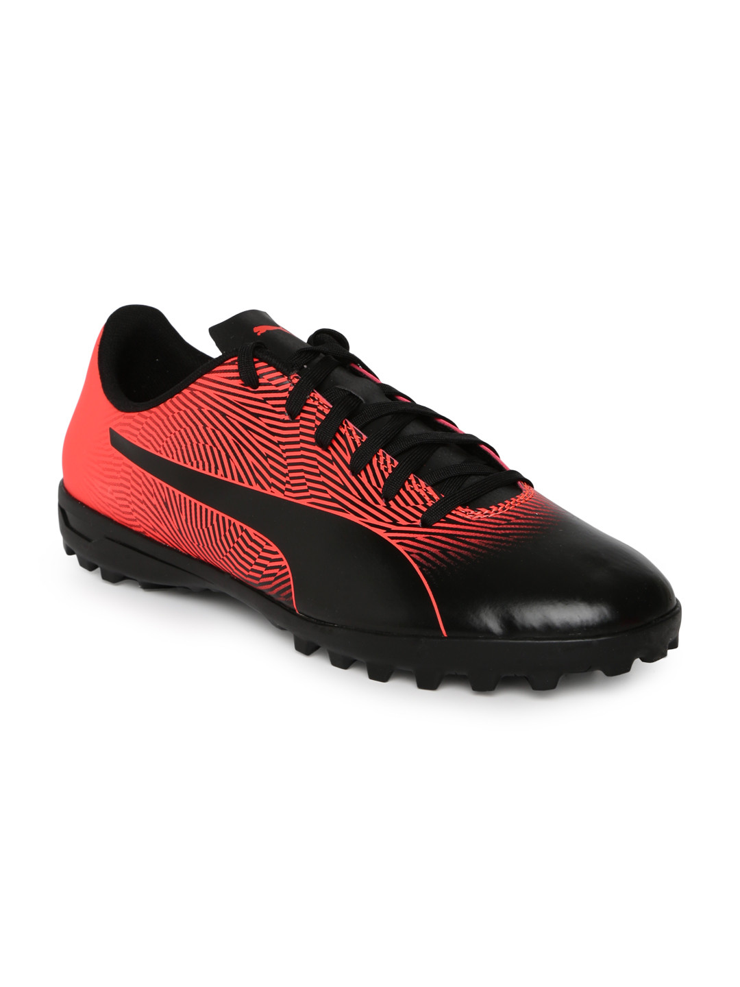 Buy Puma Men Black & Red Colourblocked Spirit II TT Football Shoes ...