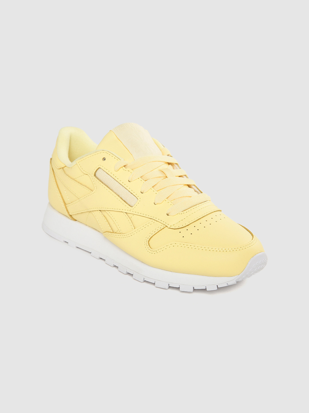 Buy Reebok Classic Women Yellow Leather Sneakers - Casual Shoes for ...