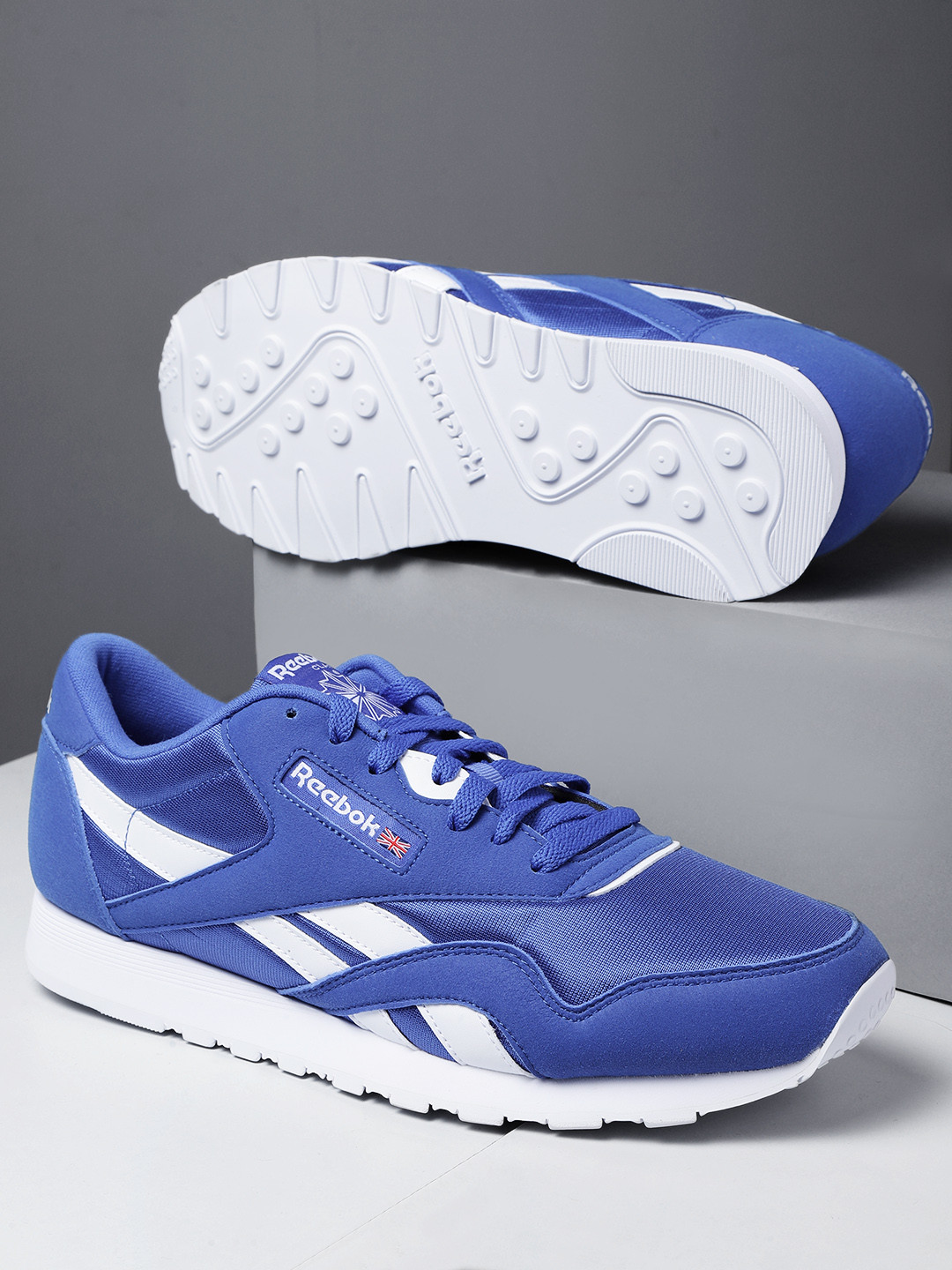 Buy Reebok Classic Unisex Blue Nylon Color Sneakers - Casual Shoes for ...