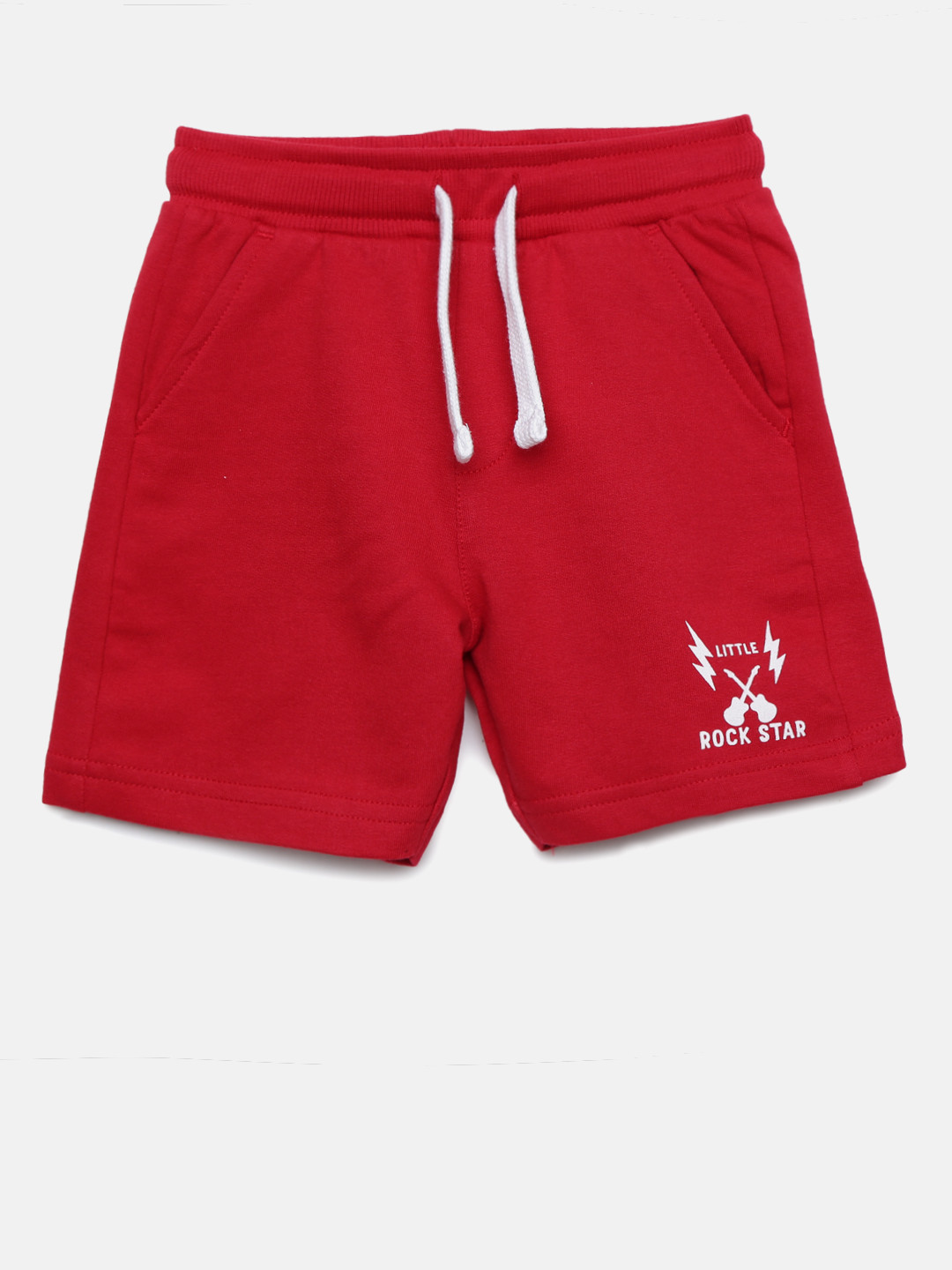 Buy Juniors By Lifestyle Boys Red Solid Regular Fit Shorts - Shorts for ...