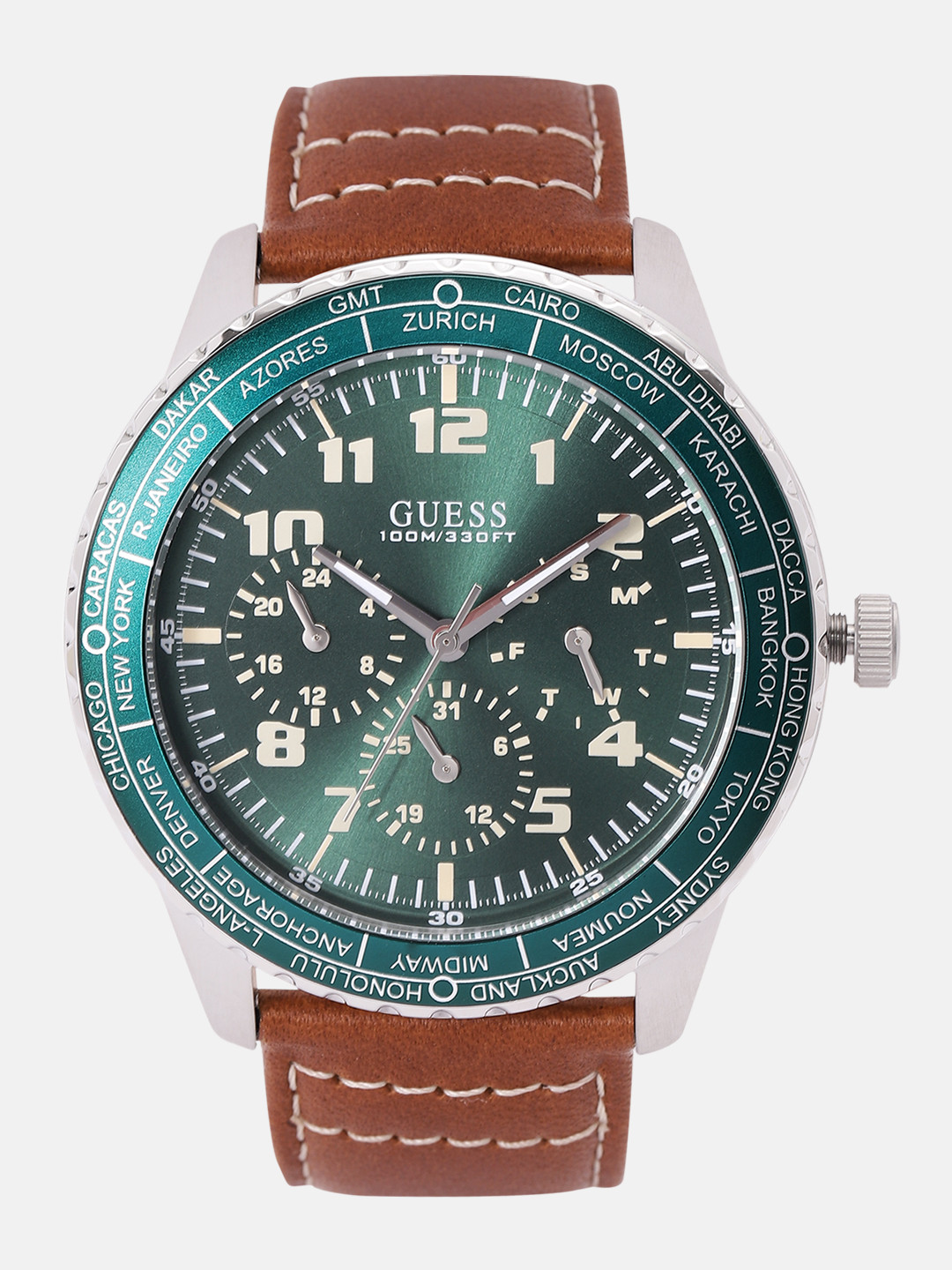 Buy GUESS Men Green Analogue Watch W1170G1_OR - Watches for Men 8517397 ...