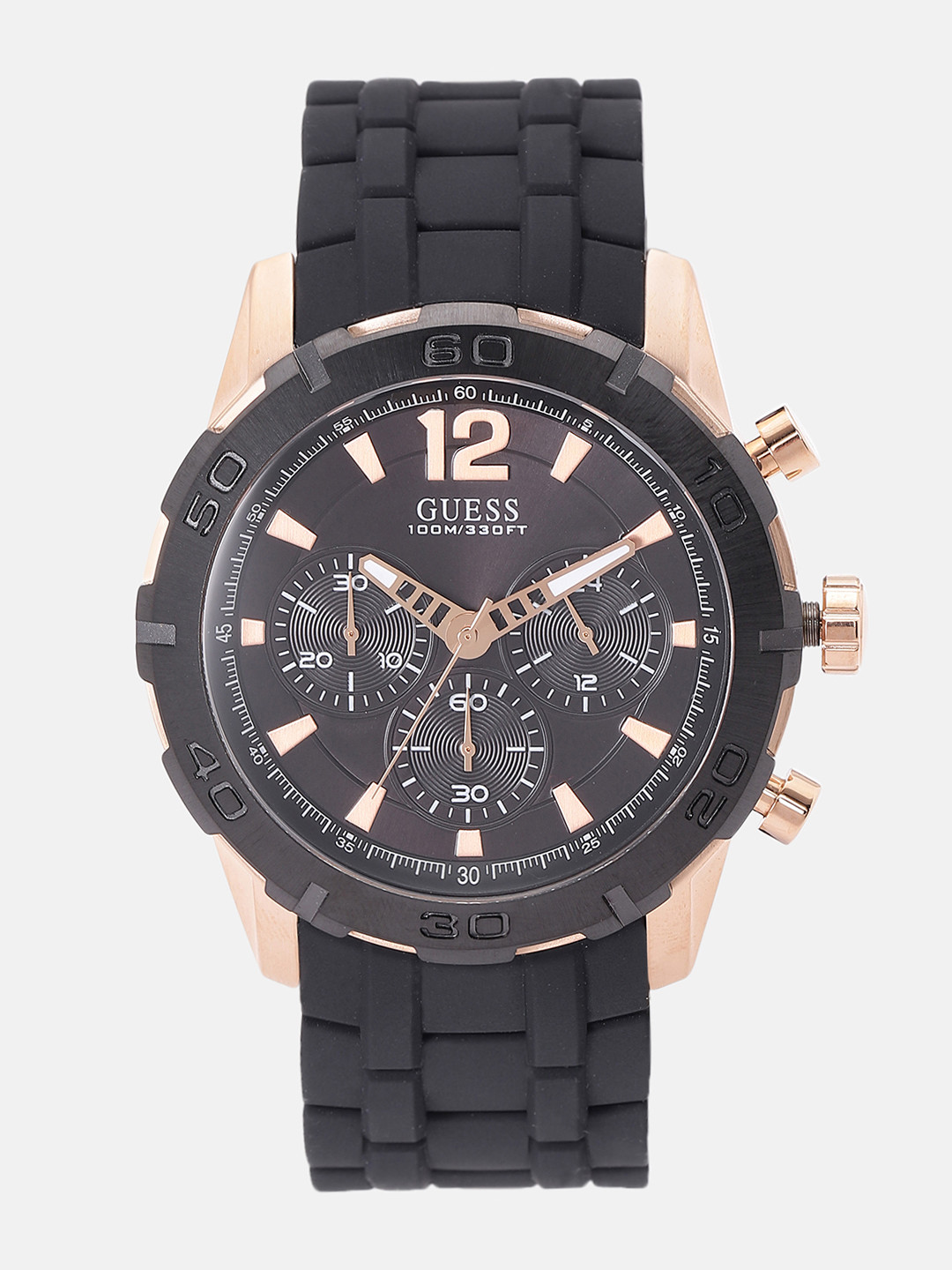 Buy GUESS Men Black Chronograph Analogue Watch W0864G2_OR - Watches for ...