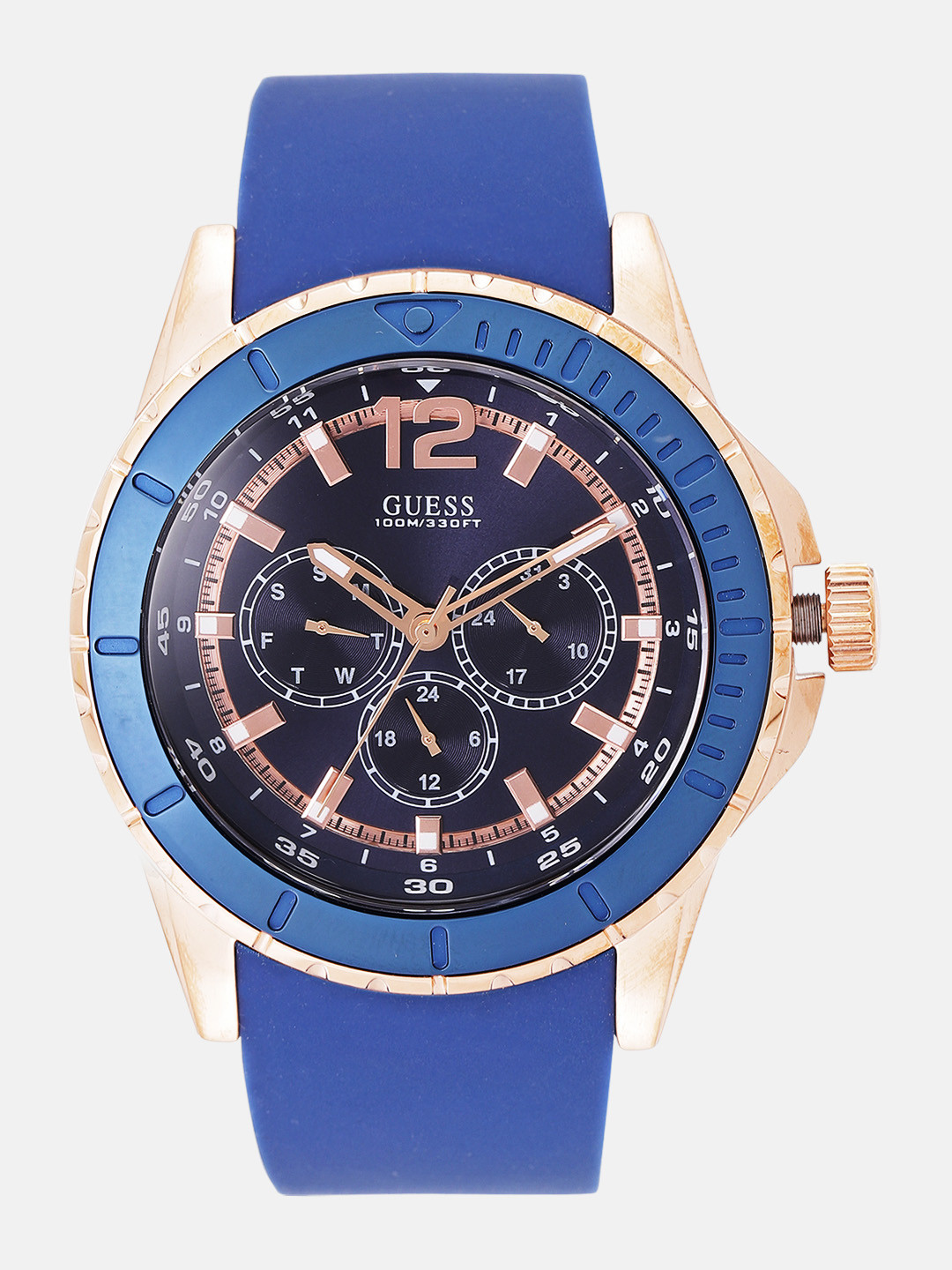 Buy GUESS Men Navy Analogue Watch W0485G1_OR - Watches for Men 8517549 ...