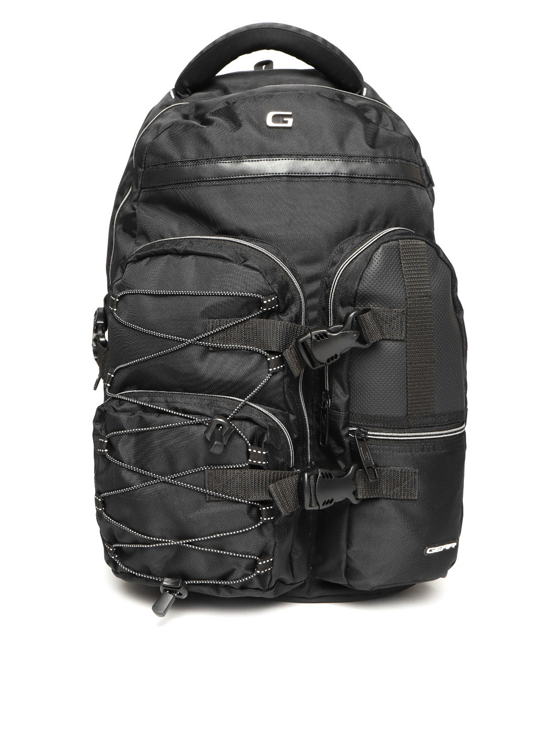 Buy Gear Unisex Black Solid Backpack - Backpacks for Unisex 8540617 ...