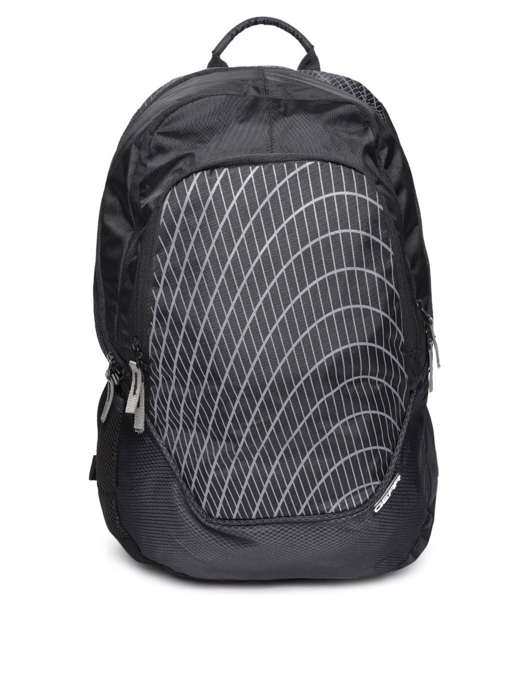Buy Gear Unisex Black & Grey Printed Laptop Backpack - Backpacks for ...