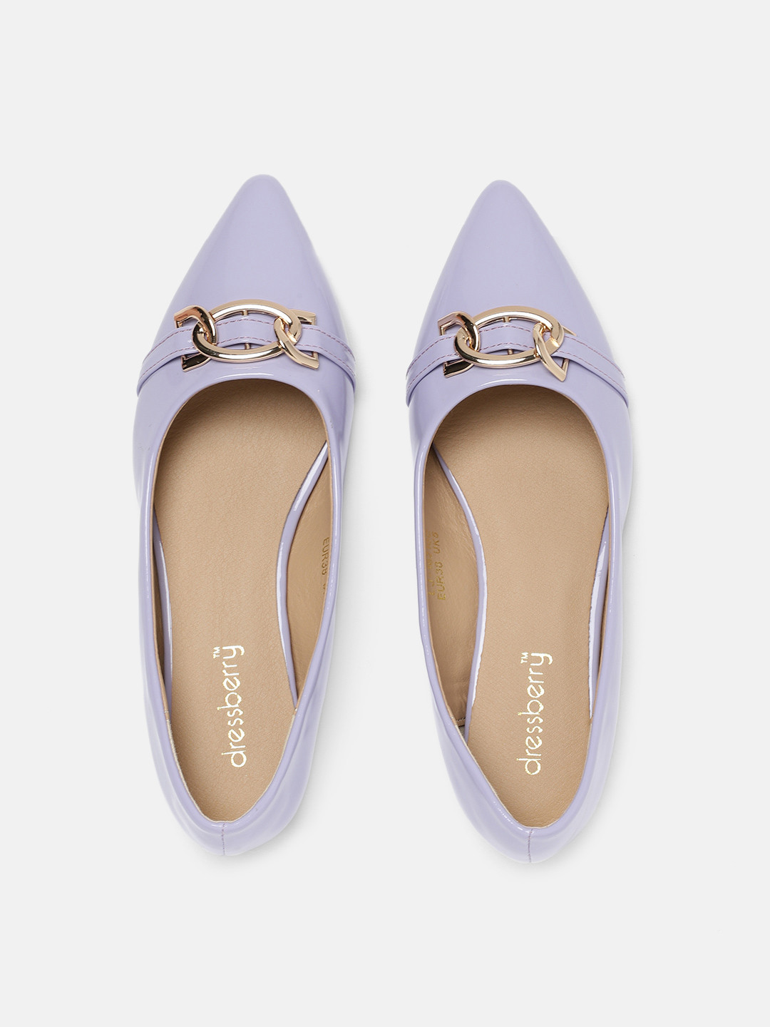 Buy DressBerry Women Purple Solid Ballerinas - Flats for Women 8540829 ...