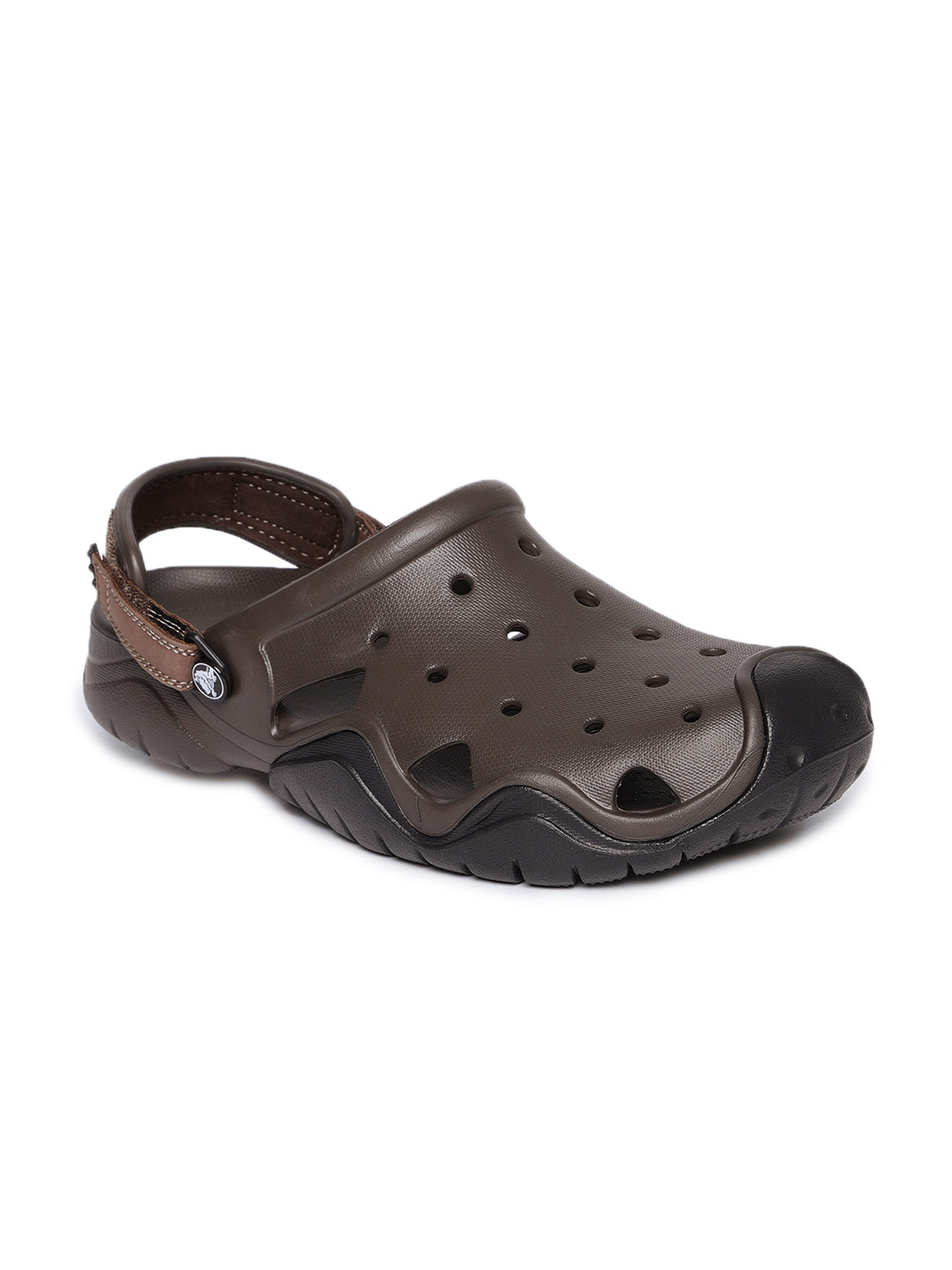 Buy Crocs Men Brown Solid Clogs - Flip Flops for Men 8567829 | Myntra